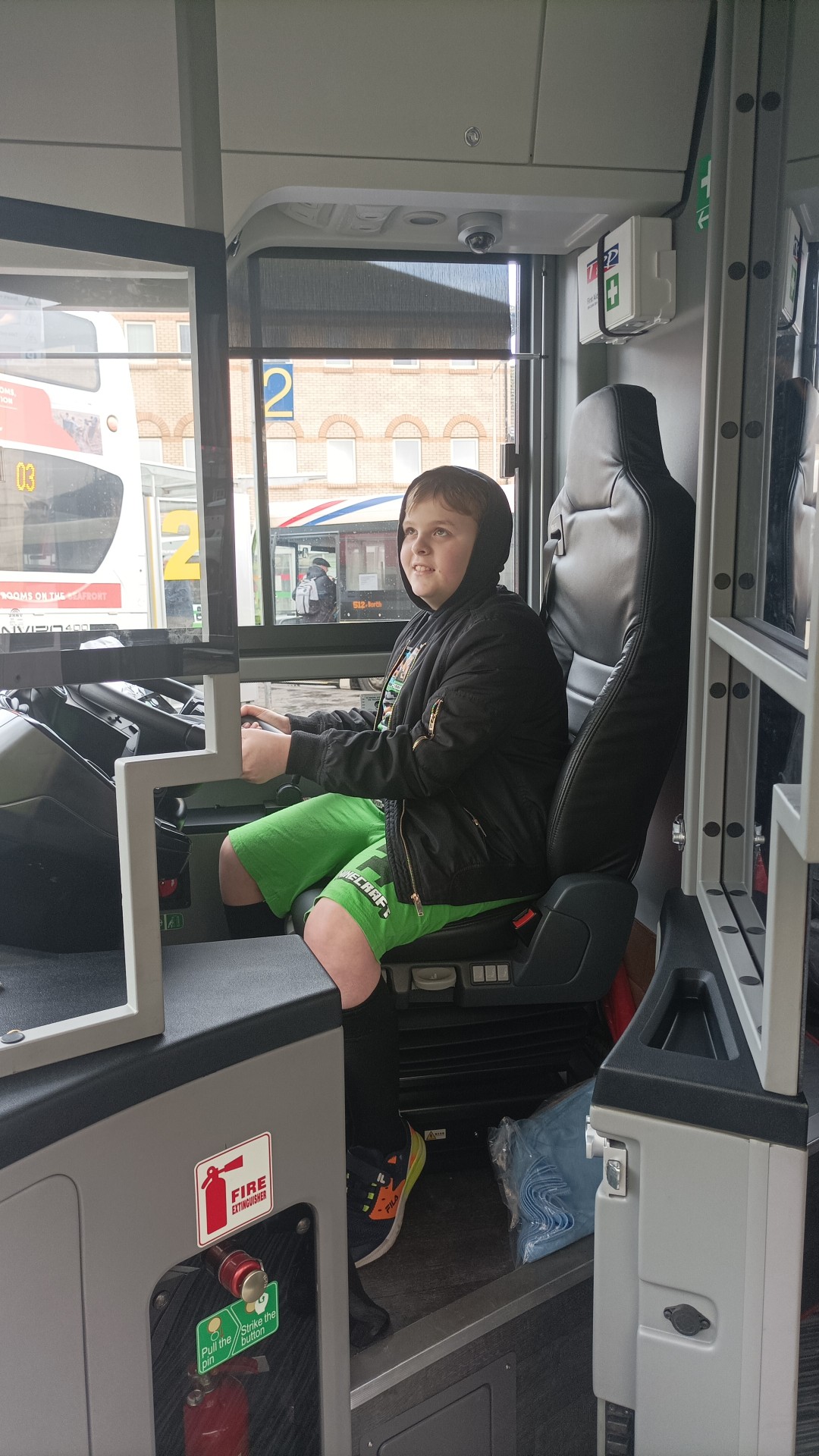 Alfie’s trip to see the new T1 bus - Transport for Wales
